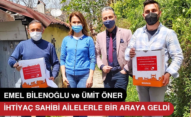 Emel Bilenoğlu ve Ümit Öner Ramazan kolisi dağıttı - Göktürk Dergi ve ...